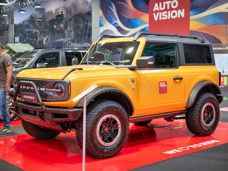Front View with the New Ford Bronco SUV Car Editorial Stock Image ...