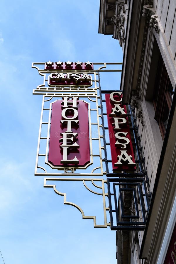 Bucharest, Romania - June 6, 2020: Logo Displayed at the Entry of Capsa ...