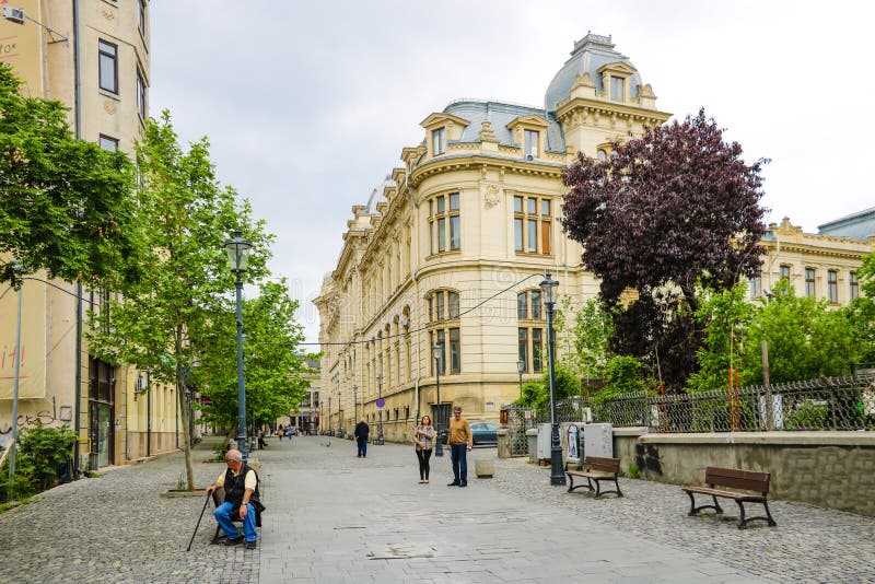 Bucharest, Romania, May 17, 2019: Beautiful Old Buildings on a Clear ...