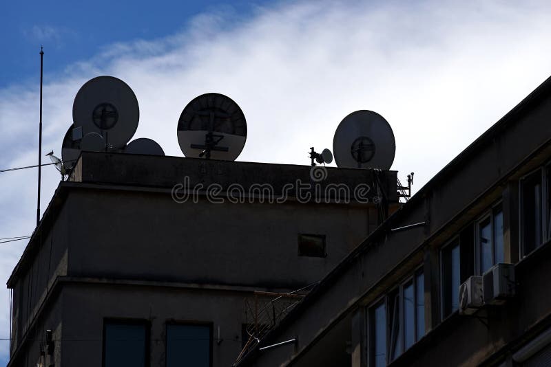Antennas Top High Apartment Building Stock Photos - Free & Royalty-Free ...