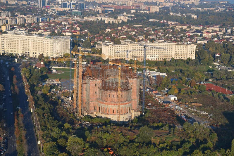Bucharest, Romania, October 9, 2016: the Building of the Largest ...