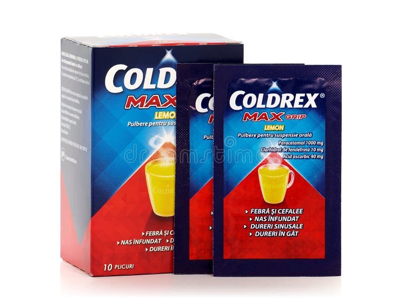Coldrex Max Grip Lemon Powder Editorial Image - Image of isolated ...