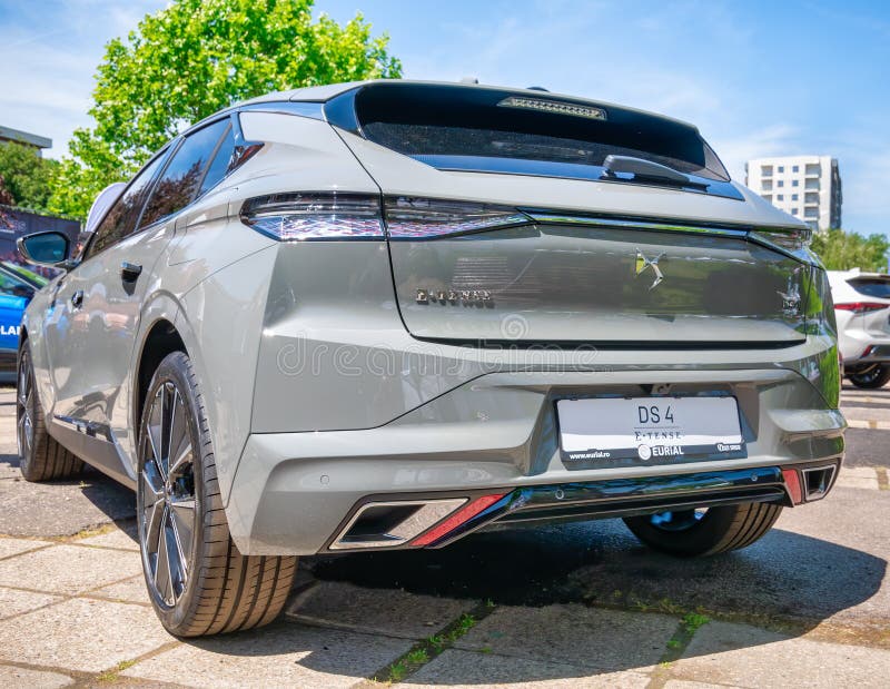Rear View with DS 4 E-TENSE Plug-in Hybrid Luxury Car Editorial Stock ...