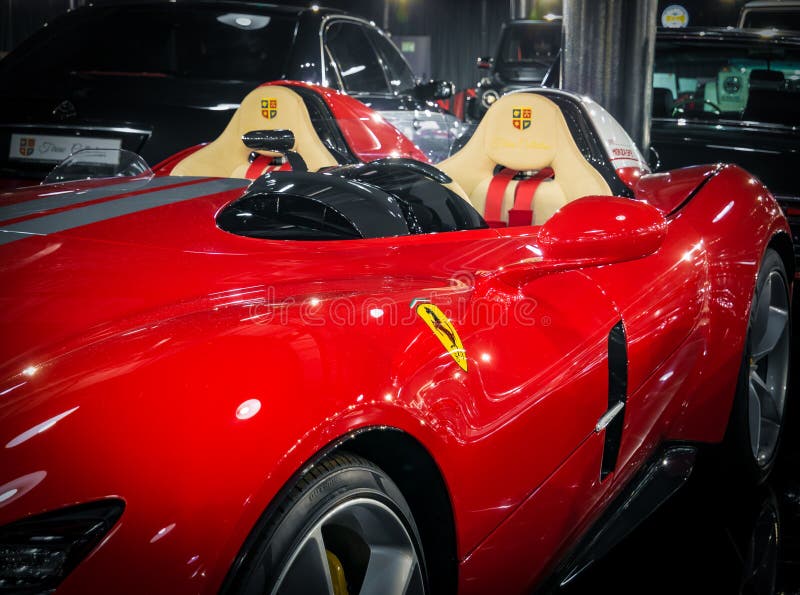 Side View with a Ferrari Monza SP2 F176 2020 Editorial Stock Image ...