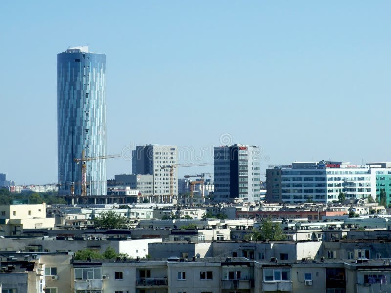 Bucharest skyline editorial image. Image of houses, landscape - 28178510