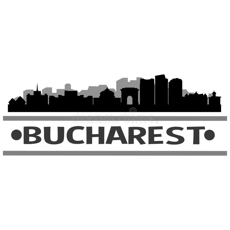 Bucharest Skyline City Icon Vector Art Design Stock Vector ...