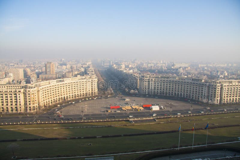 Bucharest Cityscape, Romania Editorial Photography - Image of bucuresti ...