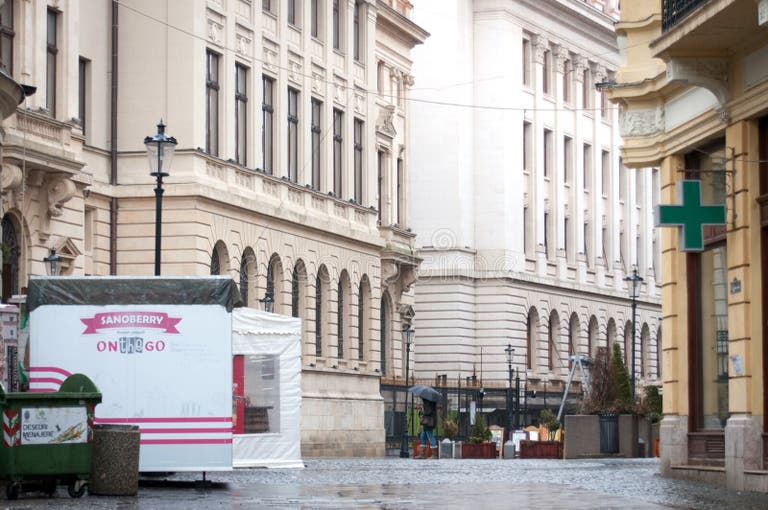 Bucharest street view editorial photo. Image of kitchen - 49652671