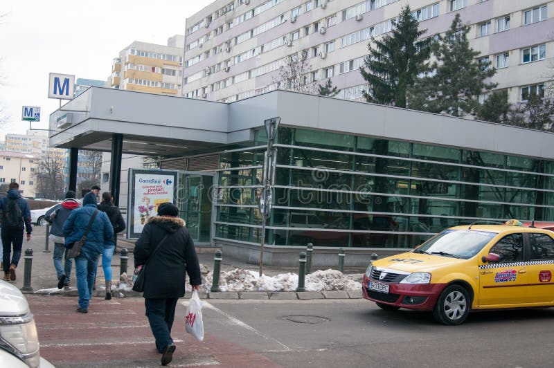 Bucharest subway stations editorial photo. Image of ride - 50248126