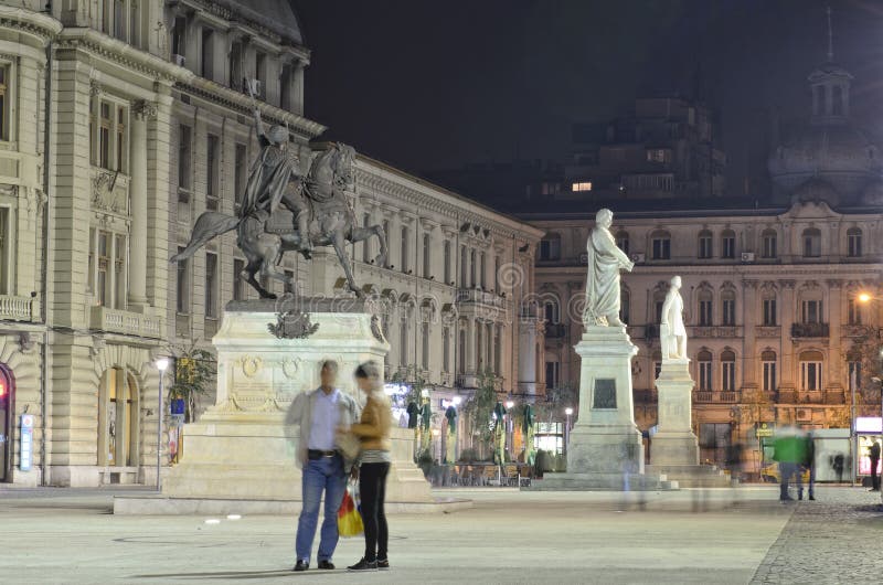 University Square in Bucharest, Romania. Editorial Stock Image - Image ...