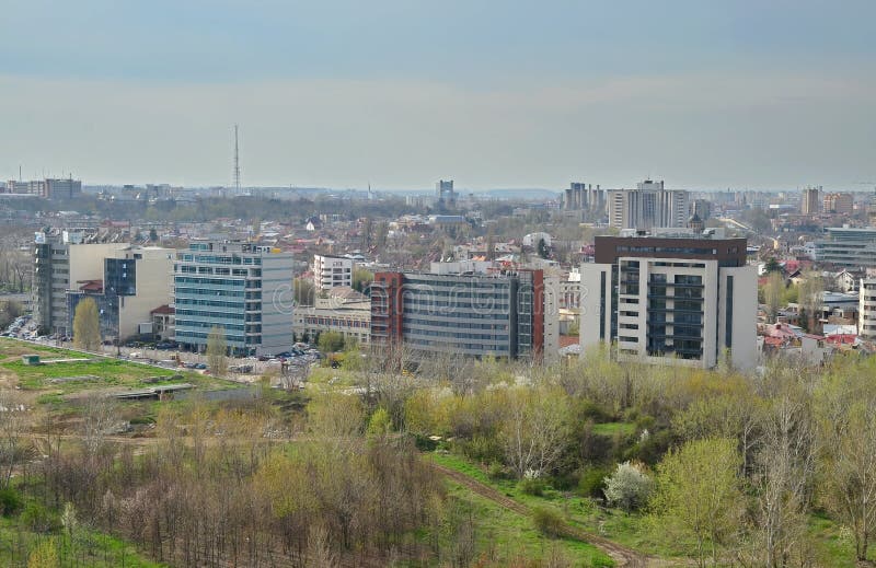 Bucharest panoramic view editorial photography. Image of landmark ...