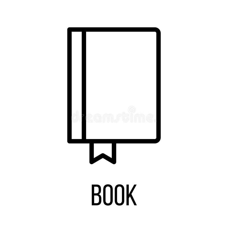 Buchen Sie Ikone Oder Logo in Der Modernen Linie Art Vektor Abbildung ...