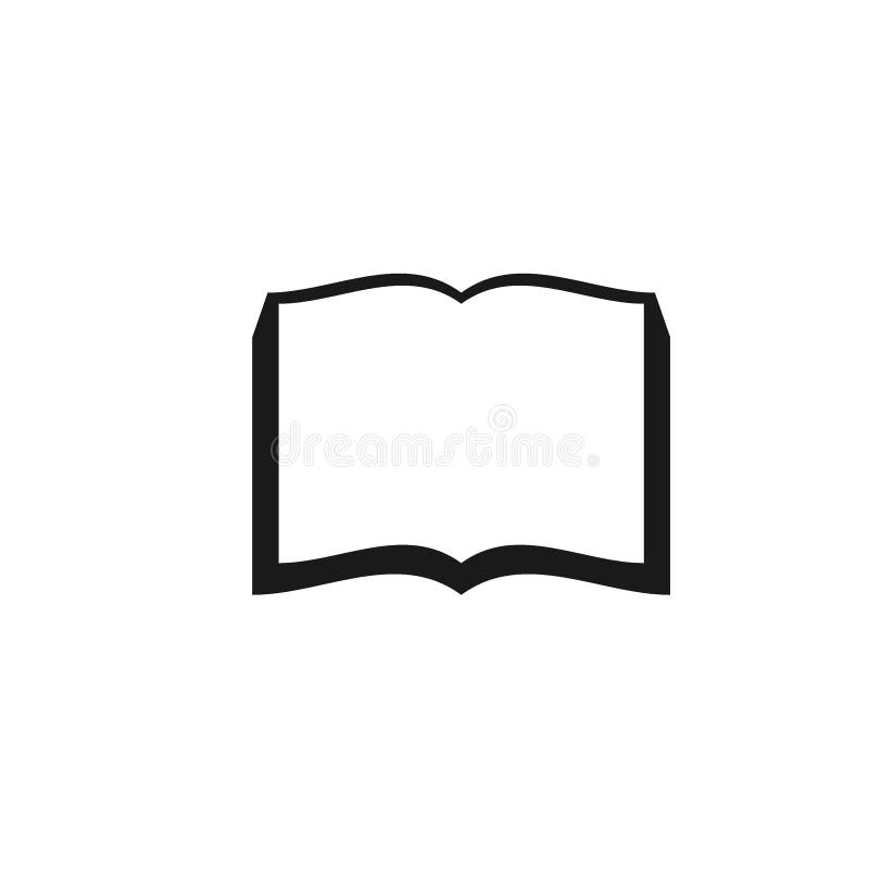 Buchillustrations-Ikone Buch Logo Vector Vektor Abbildung ...