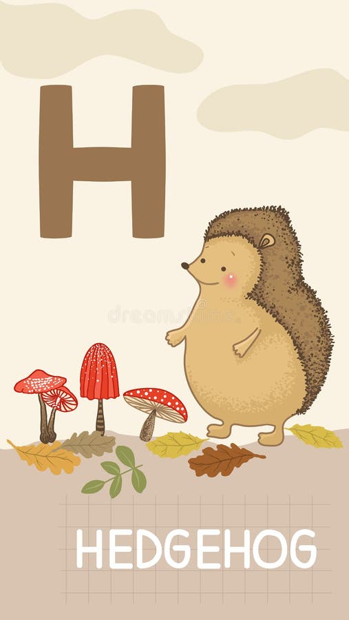 Buchstabe H, Tier-ABC vektor abbildung. Illustration von symbol - 32011494