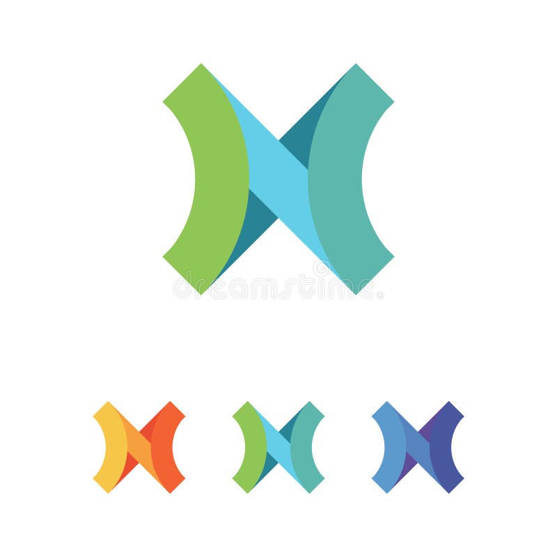 Buchstabe N plus x-Logo vektor abbildung. Illustration von zeichen ...