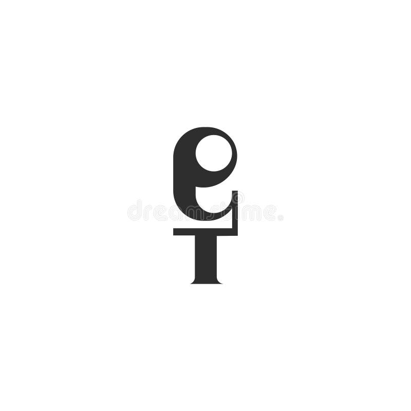 Buchstaben Logo et t und e vektor abbildung. Illustration von ...