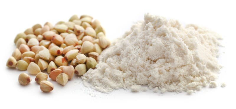 Buchweizen mit Mehl stockbild. Bild von mehl, korn, nahaufnahme - 111242385
