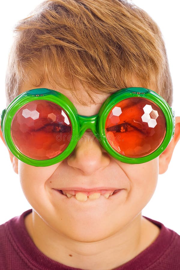 Buck Tooth Boy with Bug Glasses Stock Photo - Image of glasses, cute ...