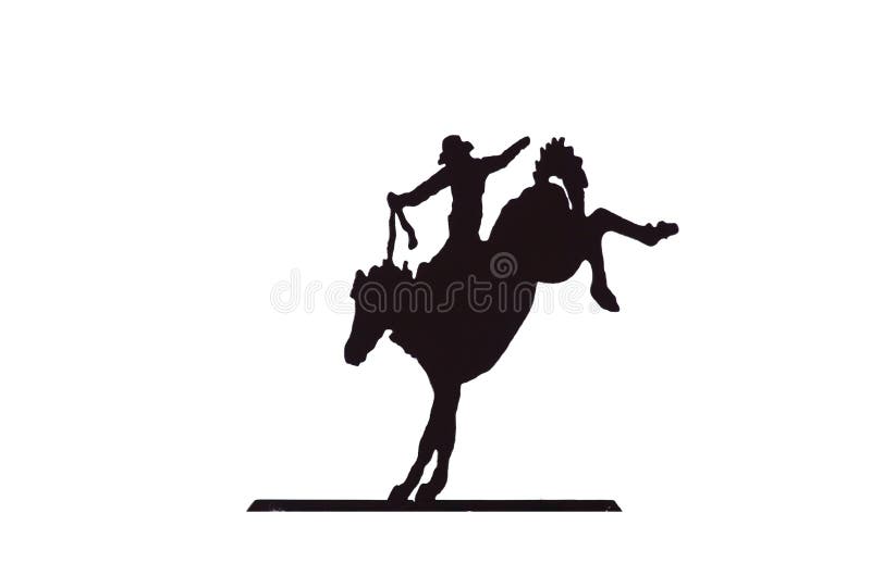 Buckaroos - Cowboy On Bucking Bronco Stock Photography - Image: 4025872