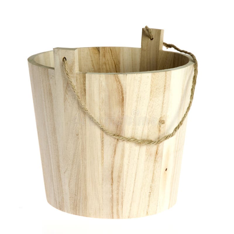 Bucket stock image. Image of basin, wood, handle, container - 10047011