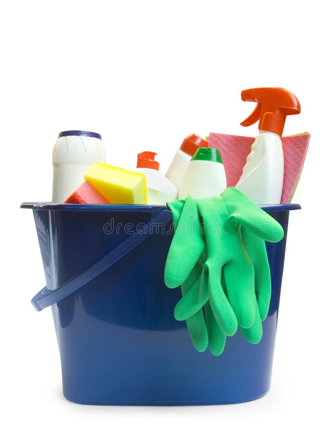 Bucket stock photo. Image of housework, fabric, isolated - 15516344