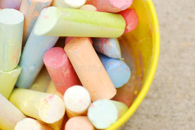 Bucket of chalk stock photo. Image of beauty, chalk, excitement - 9996720