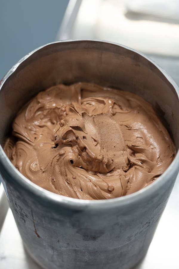 Bucket of Chocolate Ice Cream Stock Image - Image of fresh, tasty ...