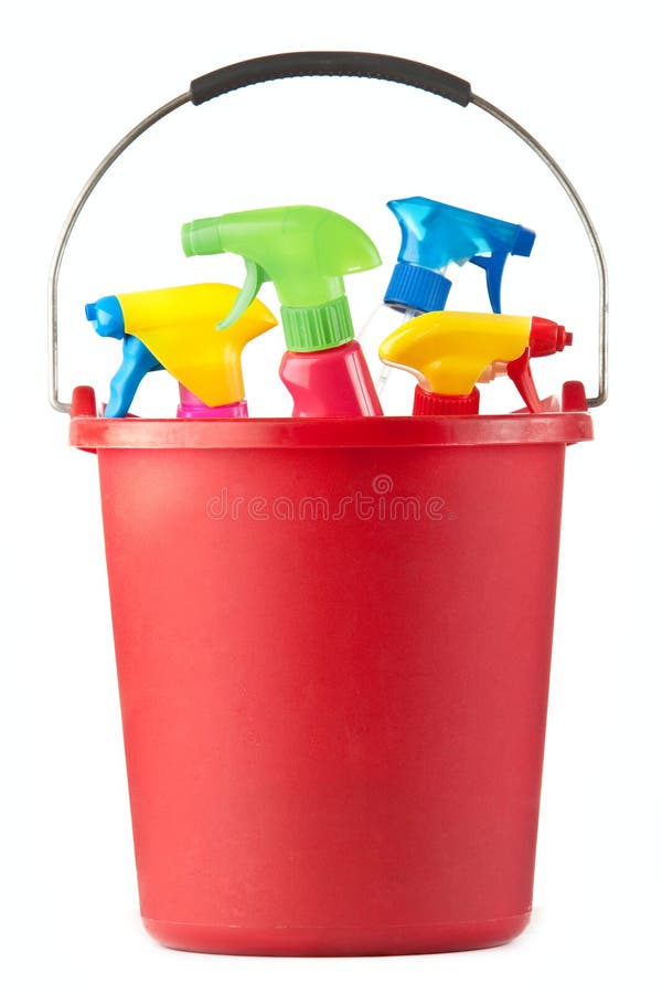 A bucket of cleaning gear stock photo. Image of household - 10837734