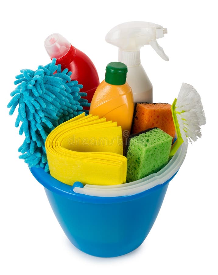 Cleaning items in bucket stock photo. Image of fluid - 25828534