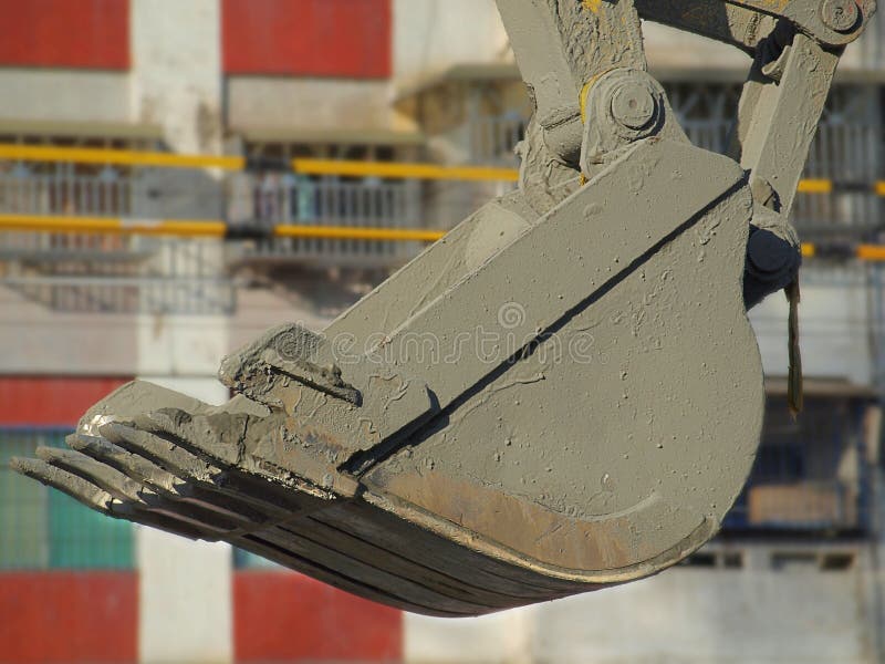 Bucket of a Construction Machine Stock Image - Image of dirt, scoop ...
