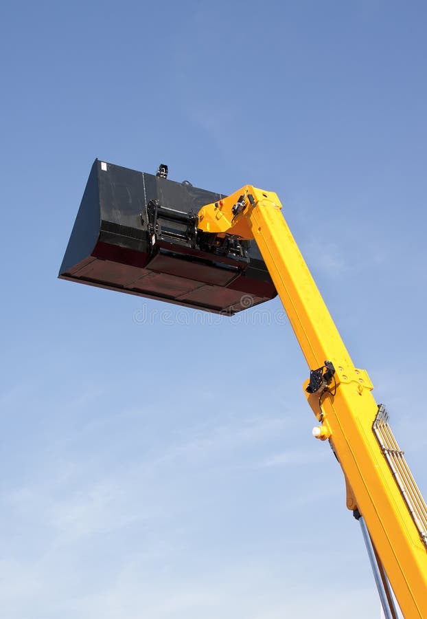 Bucket crane arm stock photo. Image of auto, machinery - 34810304