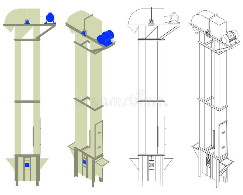 Bucket Elevator Stock Illustrations – 615 Bucket Elevator Stock ...