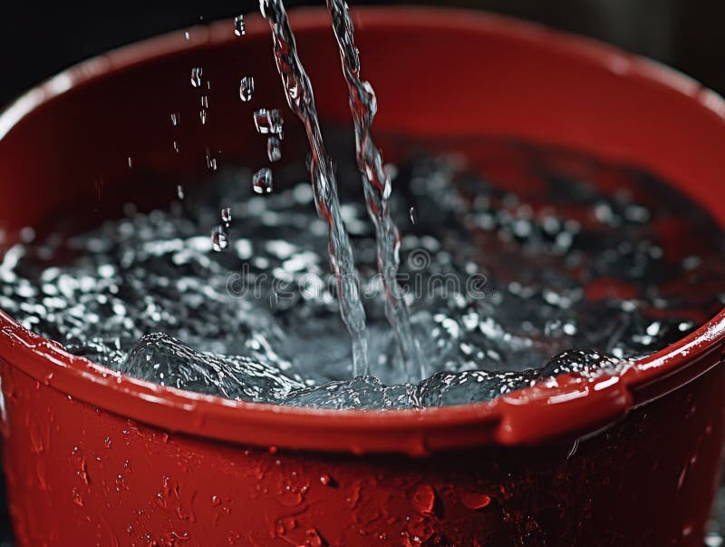 The Bucket of Escape: a Visual Analogy To Emotional Release Stock Image ...