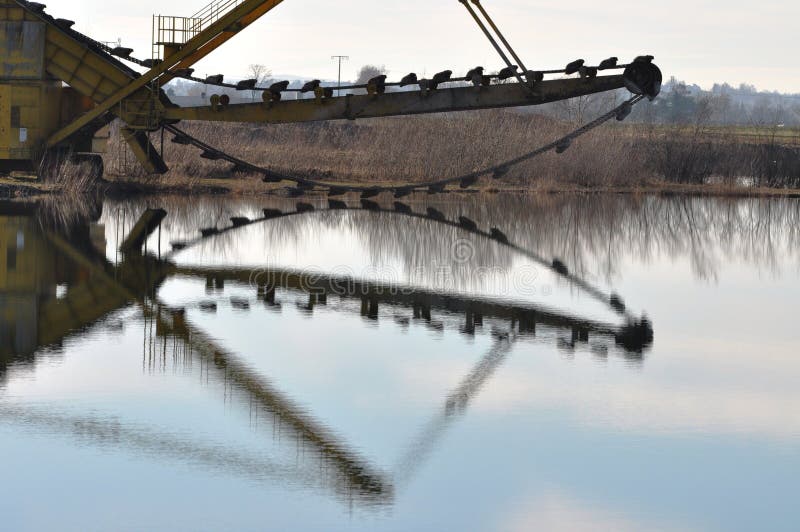 Bucket chain excavator stock photo. Image of digging - 10430344