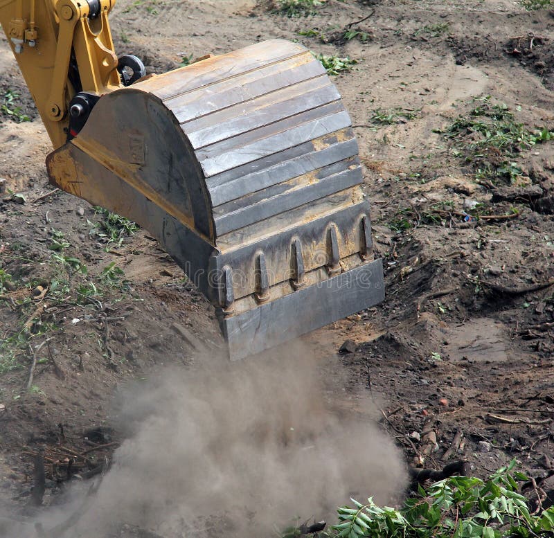 Bucket of Excavator in Work Stock Image - Image of work, truck: 26508845