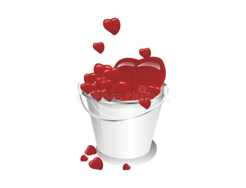 A bucket full of love stock vector. Illustration of love - 22616290