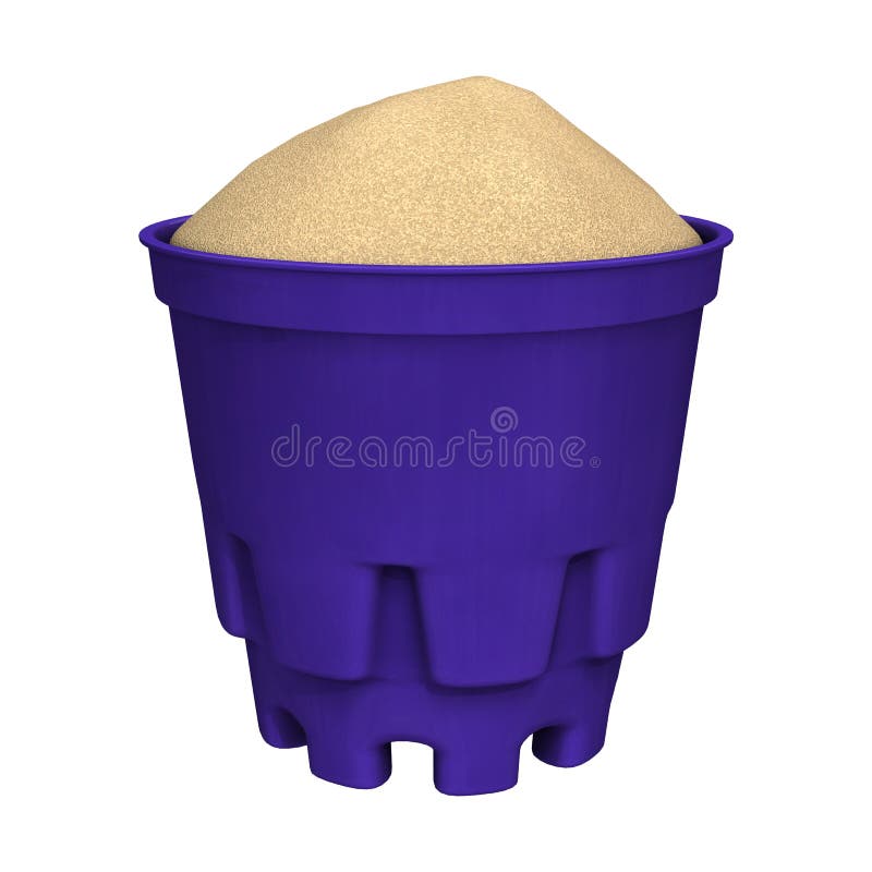 Bucket full of Sand stock illustration. Illustration of sand - 38058743