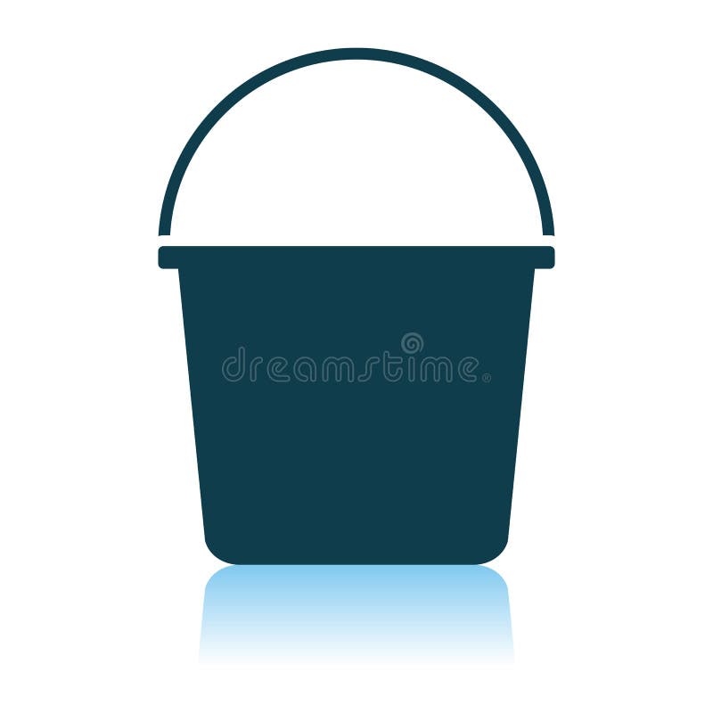 Bucket Icon stock vector. Illustration of handsome, cartoon - 150775003
