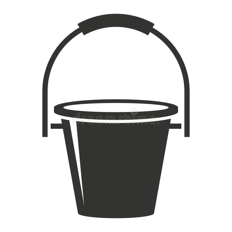 Bucket Icon. Domestic Bucket Vector Illustration Stock Vector ...