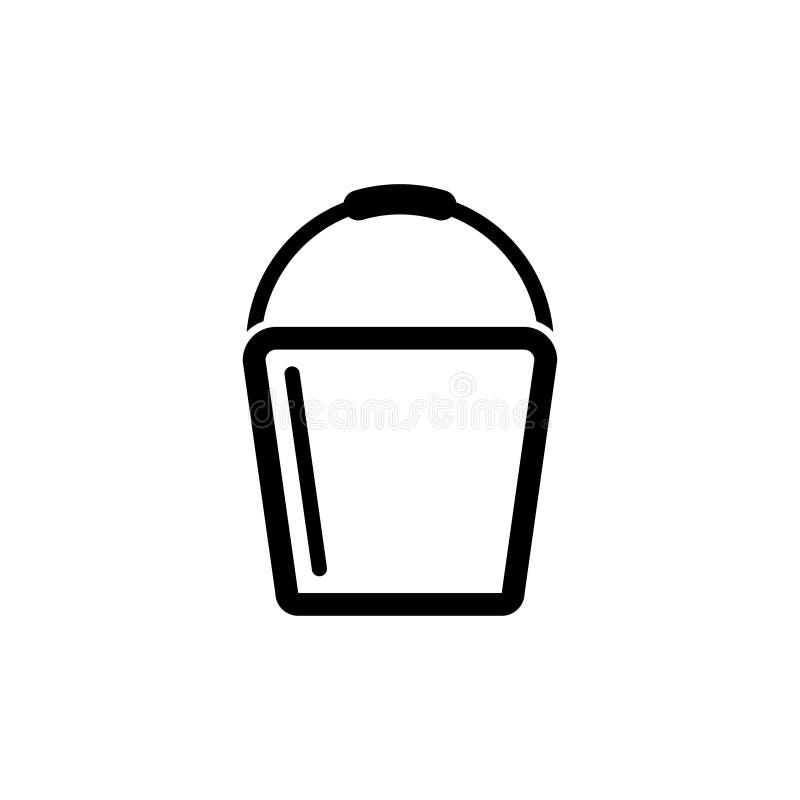 Bucket Icon Flat Vector Template Design Trendy Stock Vector ...