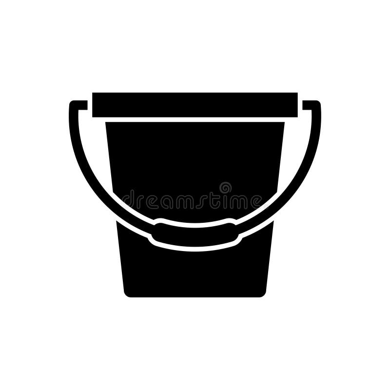 Bucket Icon Flat Vector Template Design Trendy Stock Vector ...