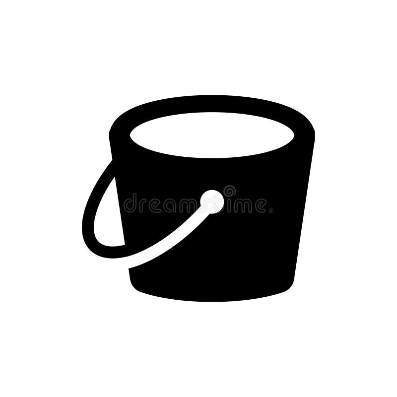 Bucket Icon Flat Vector Template Design Trendy Stock Vector ...