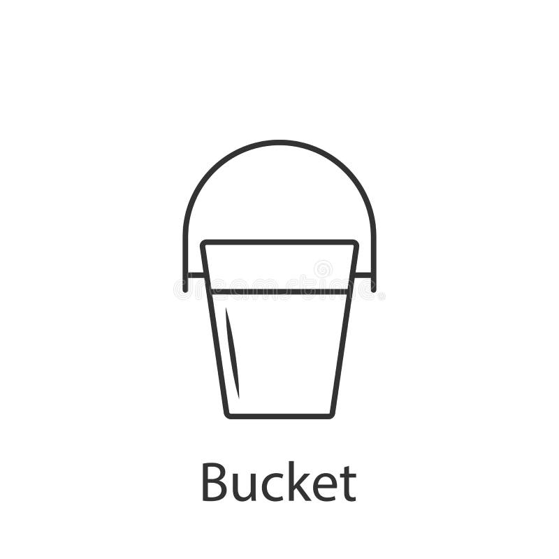 Bucket Icon Icon. Simple Element Illustration. Bucket Icon Symbol ...