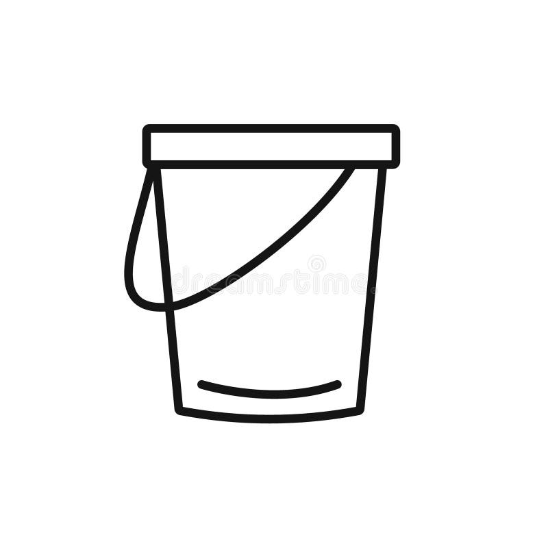 Bucket Icon Vector Set Collection for Web Stock Vector - Illustration ...