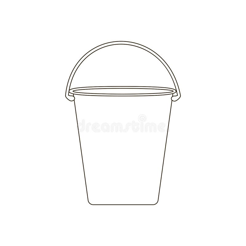 Bucket and Water Tap Illustration Stock Vector - Illustration of design ...