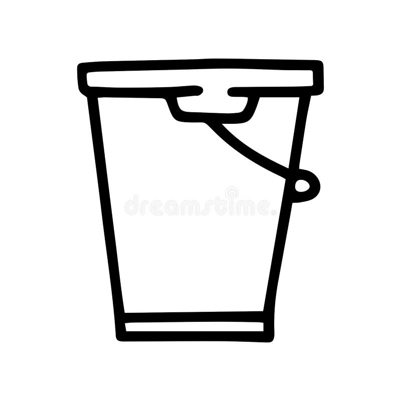 Empty Bucket Line Drawing Stock Illustrations – 391 Empty Bucket Line ...