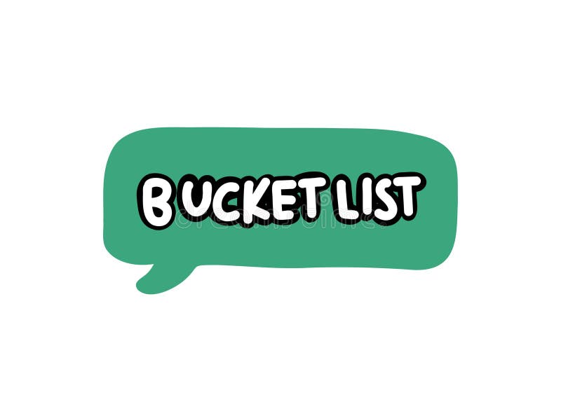 Bucket List Stock Illustrations – 2,365 Bucket List Stock Illustrations ...