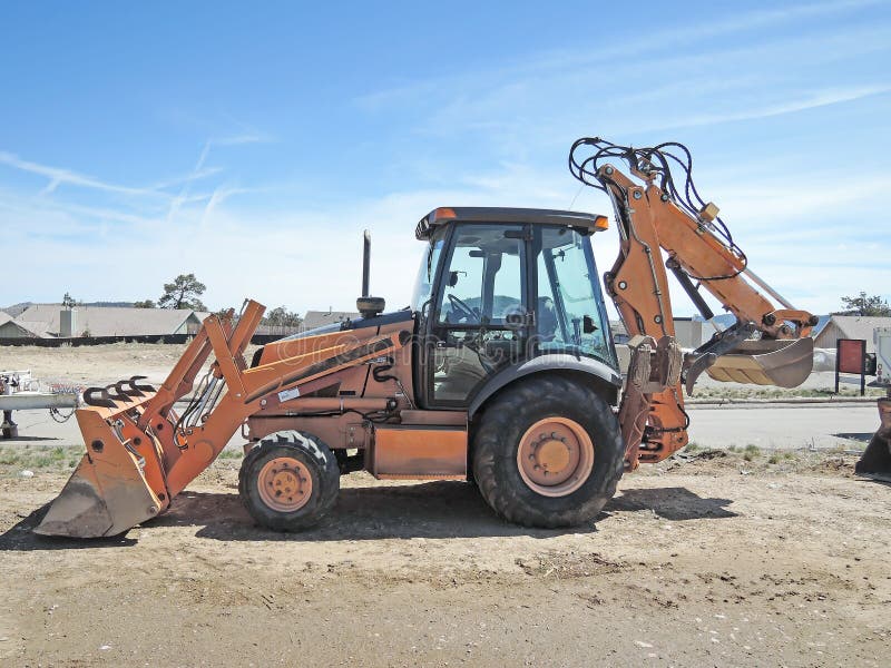 Bucket Loader with Backhoe stock image. Image of excavate - 42764463