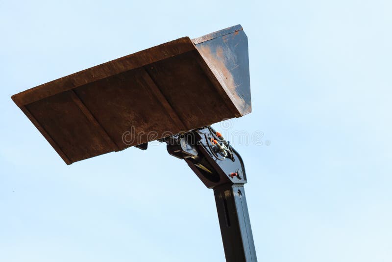 Bucket Loader with Blue Sky in Background Stock Photo - Image of ...