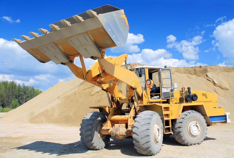Bucket loader stock photo. Image of detail, dust, loader - 71220318